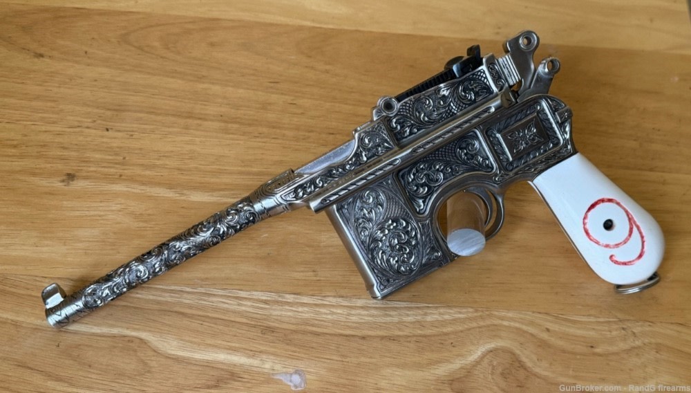 Ben Shostle Engraved Mauser C96 Red 9 * last price drop* - Semi Auto ...