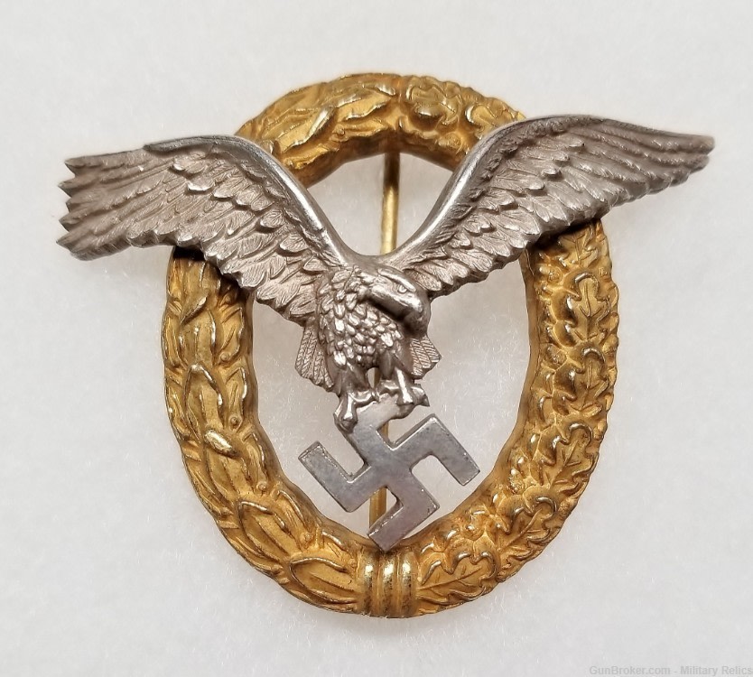 WWII GERMAN LUFTWAFFE COMBINED PILOT/OBSERVER BADGE - WWI & WWII ...