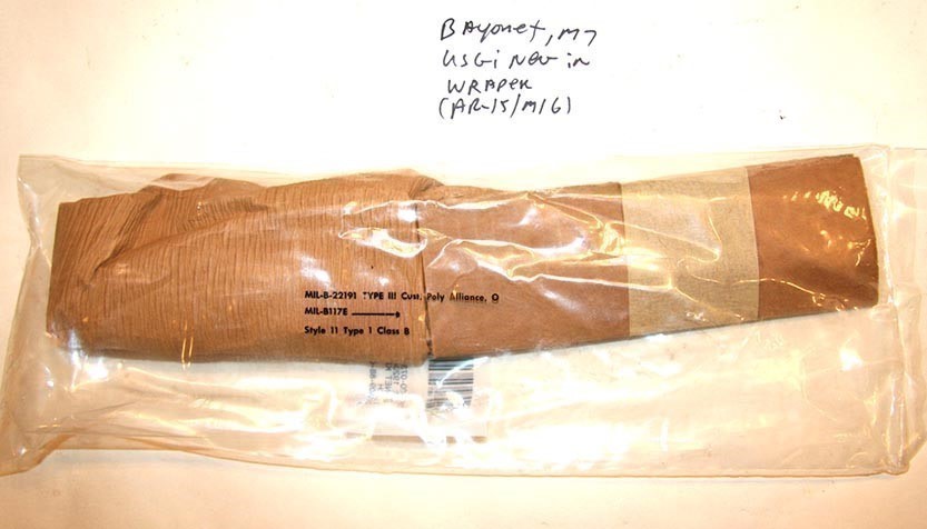 M7 Bayonet, USGI New In Wrapper, (AR-15/M16) - Bayonets at GunBroker ...