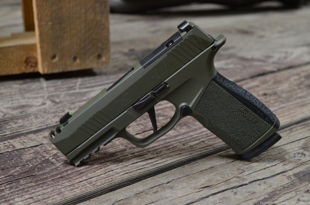 Sig P365X Macro Comp 365 X Comp 17rd NS X-Werks OD Green Olive Drab ...