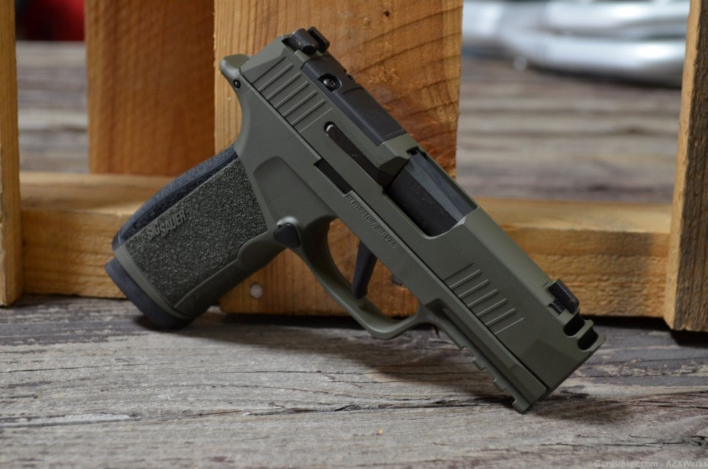 Sig P365X Macro Comp 365 X Comp 17rd NS X-Werks OD Green Olive Drab ...