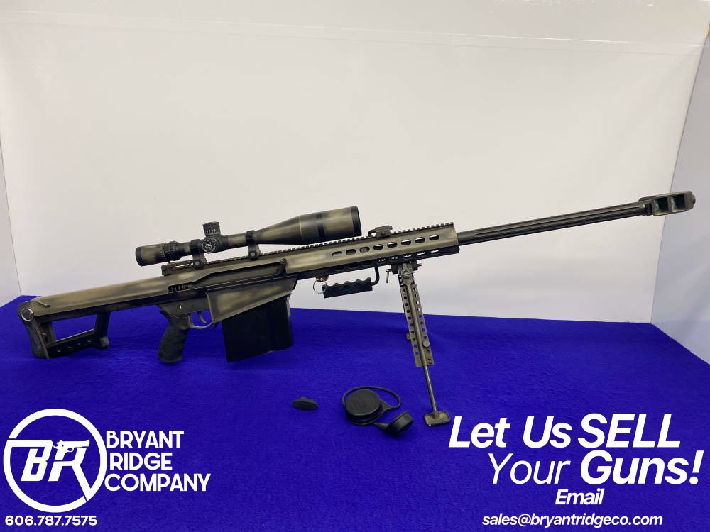 Barrett 82A1 .50BMG 29" *BATTLE WORN CERAKOTE* Nightforce NX5 8-32x56 Scope - Semi Auto Rifles ...
