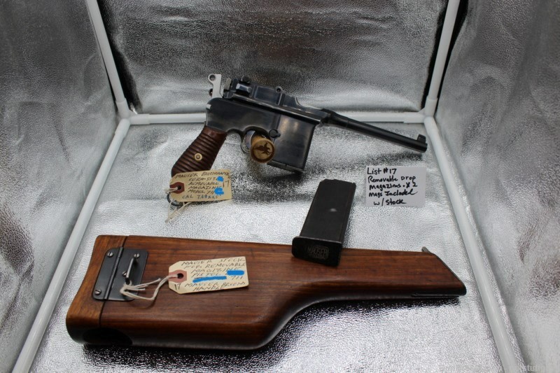 Broom Handle Mauser C96 DROP BOX MAG PROTO! RARE pistol! EXCLNT! - Semi ...