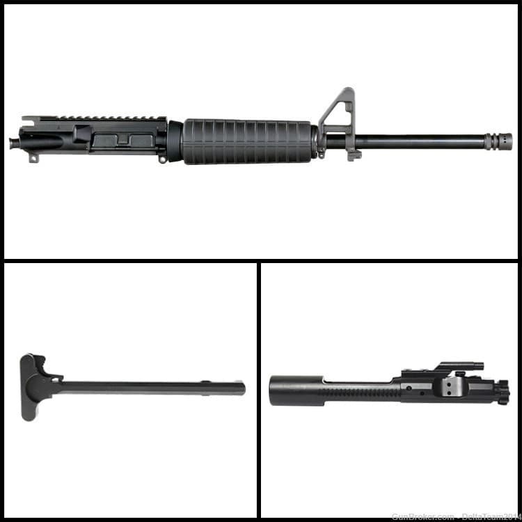 Assembled AR15 16" 556 NATO Complete Upper - A2 FSB Style - BCG & CH ...