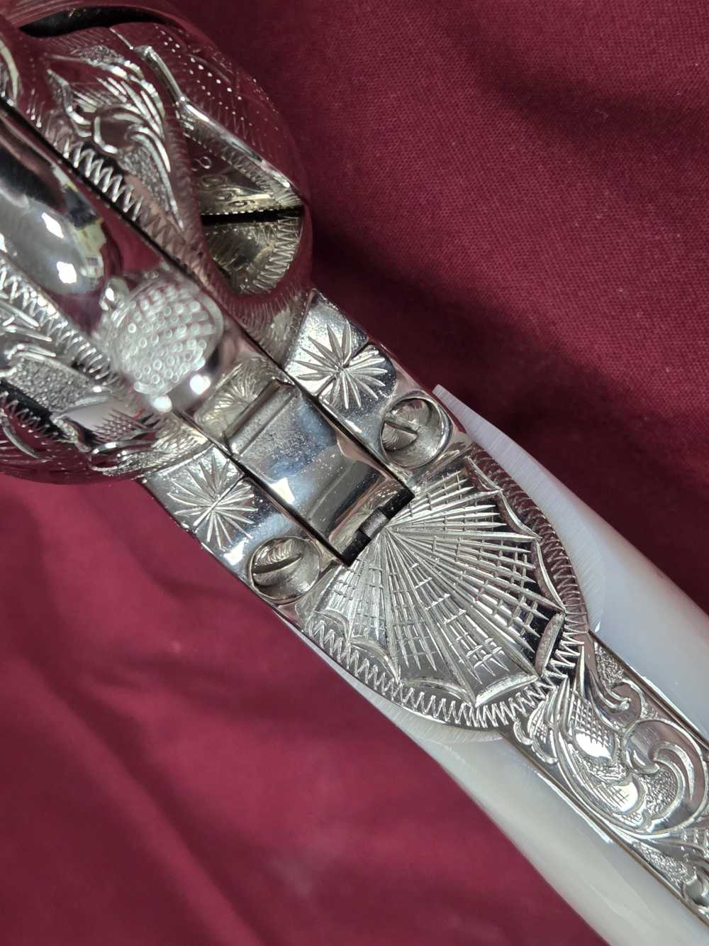 Colt 1882 SAA Engraved by Flannery Letter - Revolvers at GunBroker.com ...