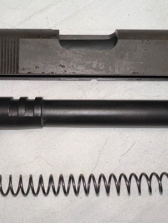 NOS WWII WW II Colt 1911A1 Slide, Barrel Recoil Spring, Plug - WWI ...