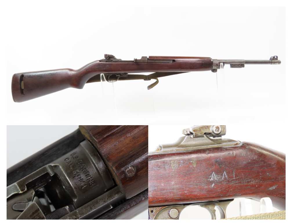 WORLD WAR II Era U.S. SAGINAW M1 Carbine SEMI-AUTO Light Rifle WW2 w ...