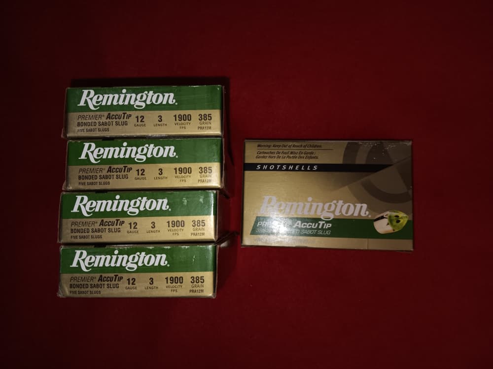 25 Remington Premier AccuTip 12ga 3" 385 Grain Sabot Slugs - Shotgun ...
