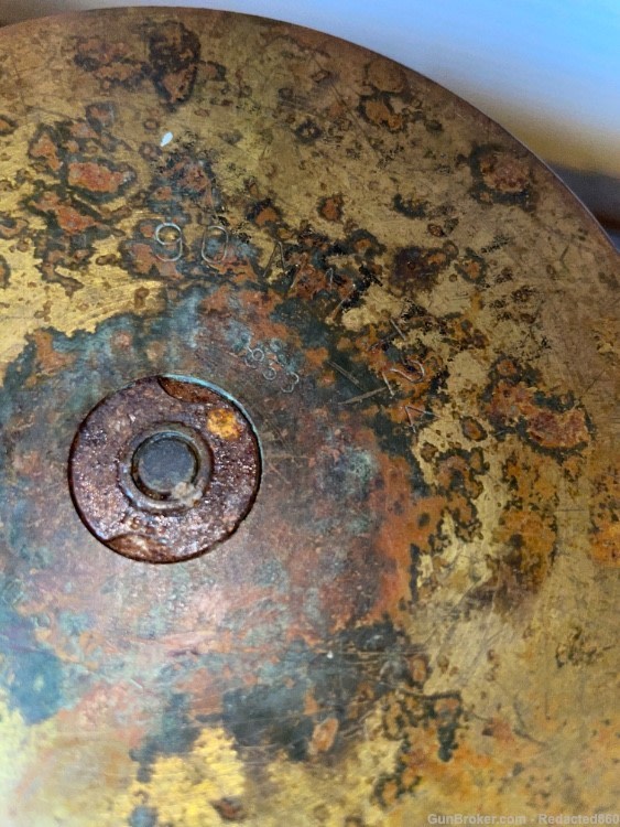 Artillery shell 90mm T24 brass tank shell 1953 - Large Bore, Inert ...