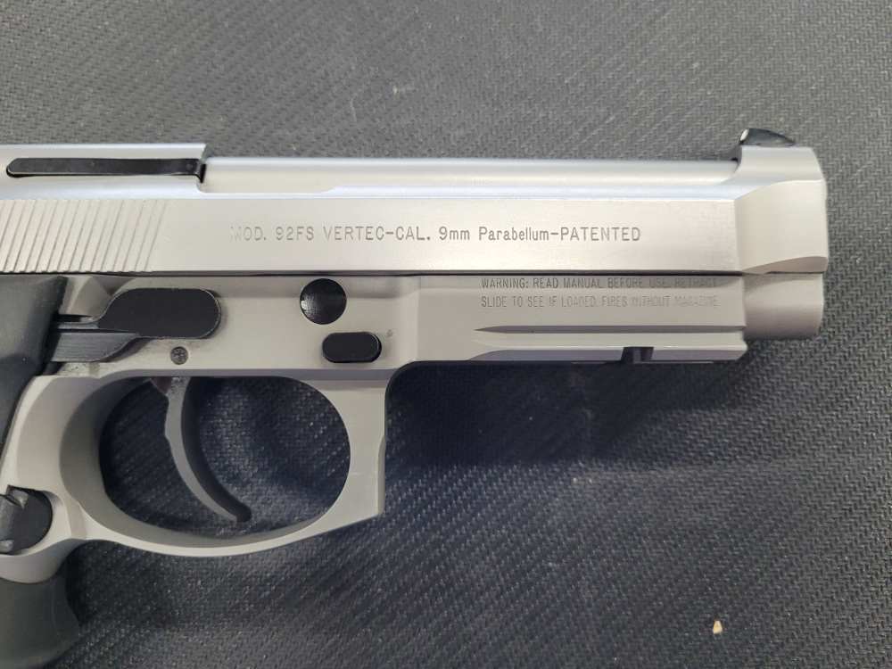 Beretta 92FS Vertec 92G 9mm Pistol Inox Stainless - Semi Auto Pistols ...