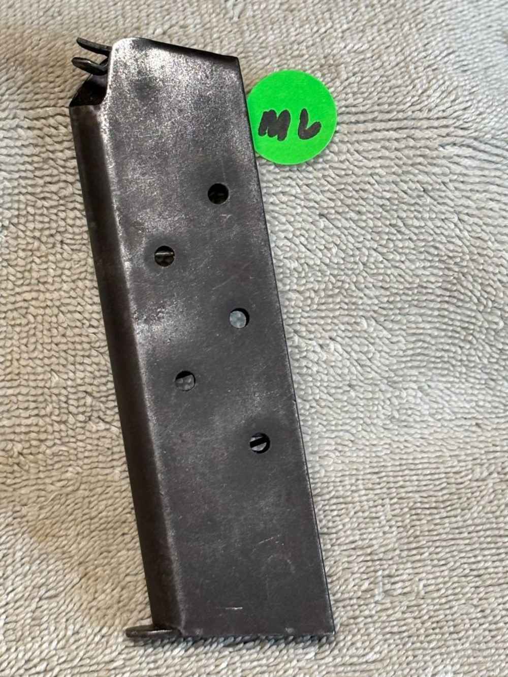 USGI 1911A1 surplus WWII 45 ACP magazine with blank toe - Pistol ...
