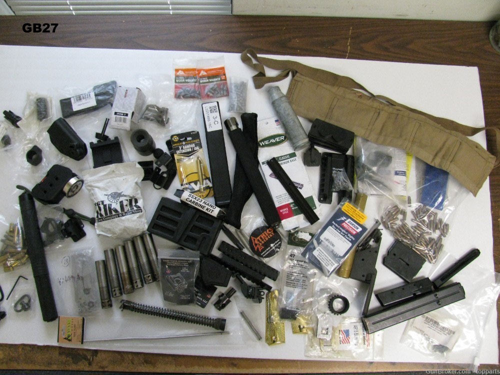 20 Pound Lot of Gun Parts Accessories Self Defense Holsters Chokes Mags ...