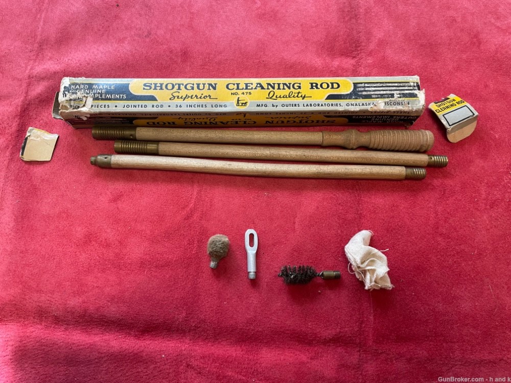 ANTIQUE SHOT GUN CLEANING RODS IN OLD BOX. - Collectible Gun Parts ...