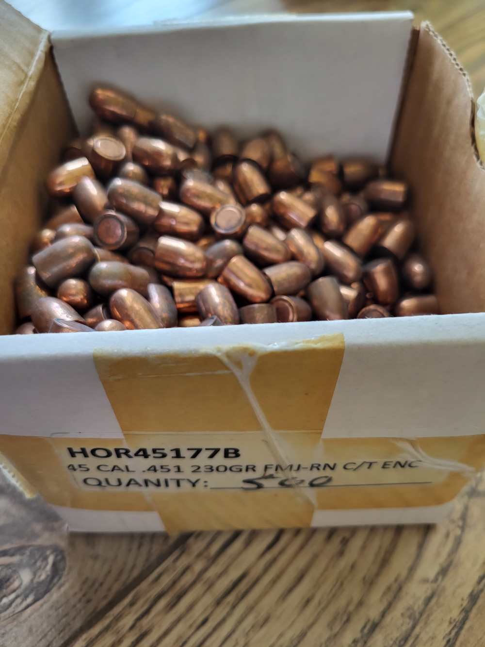 Hornady 45 Cal .451 230 gr FMJ-RN bullets 500 - Reloading Bullets at ...