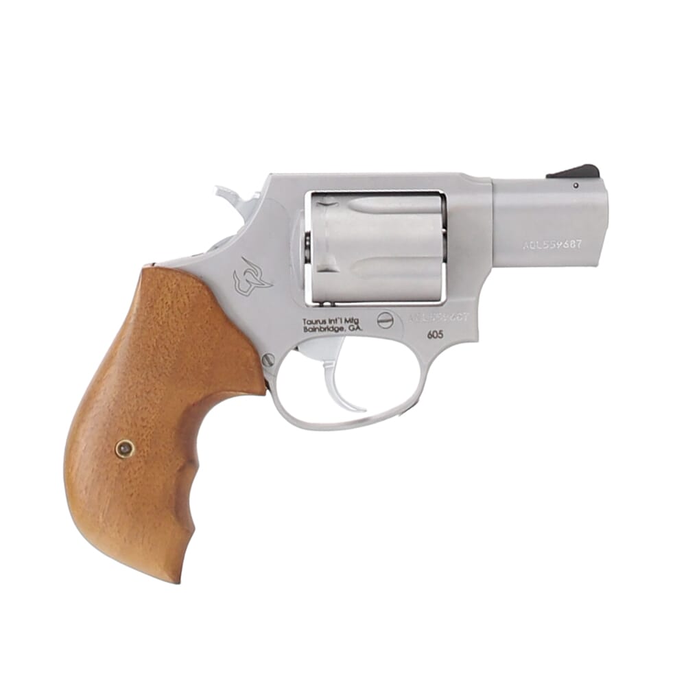 Taurus M605 .357 S&W Mag SS 2" 5rd Turkish Walnut Revolver 2-605029-TW ...