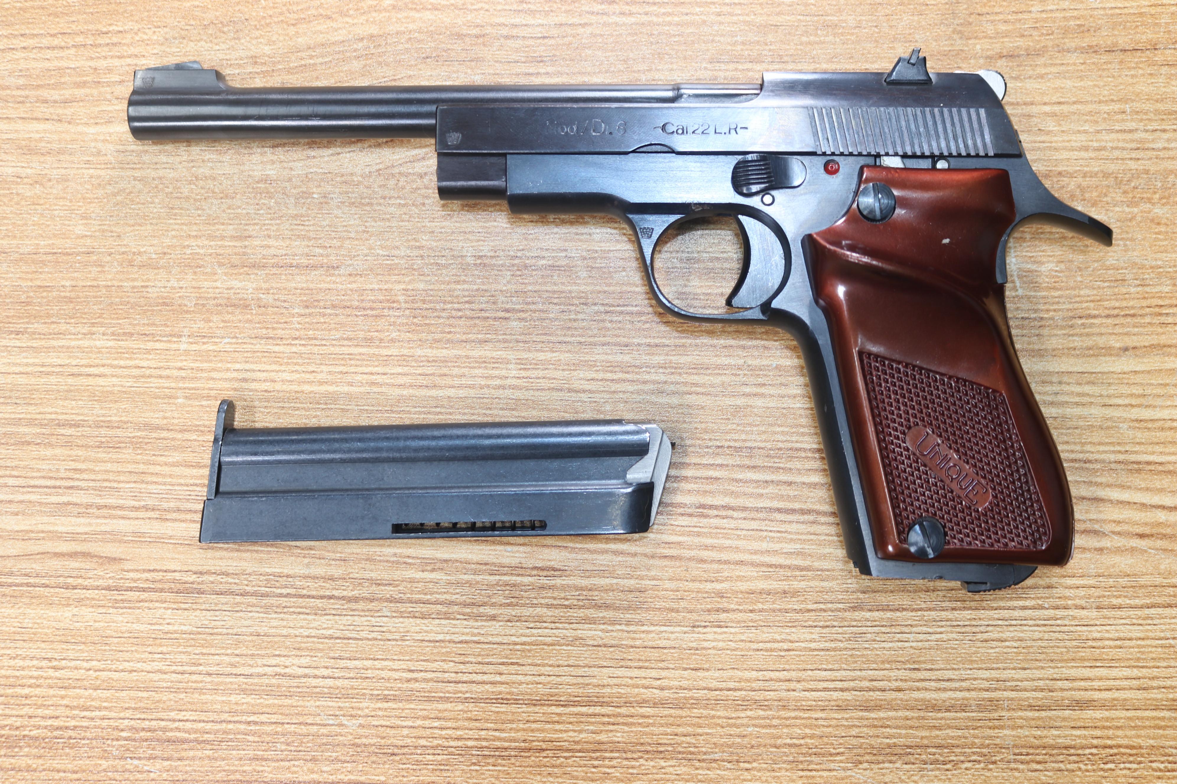 Armes Unique Model D.6 .22LR 6" Barrel 1 Magazine - Semi Auto Pistols ...