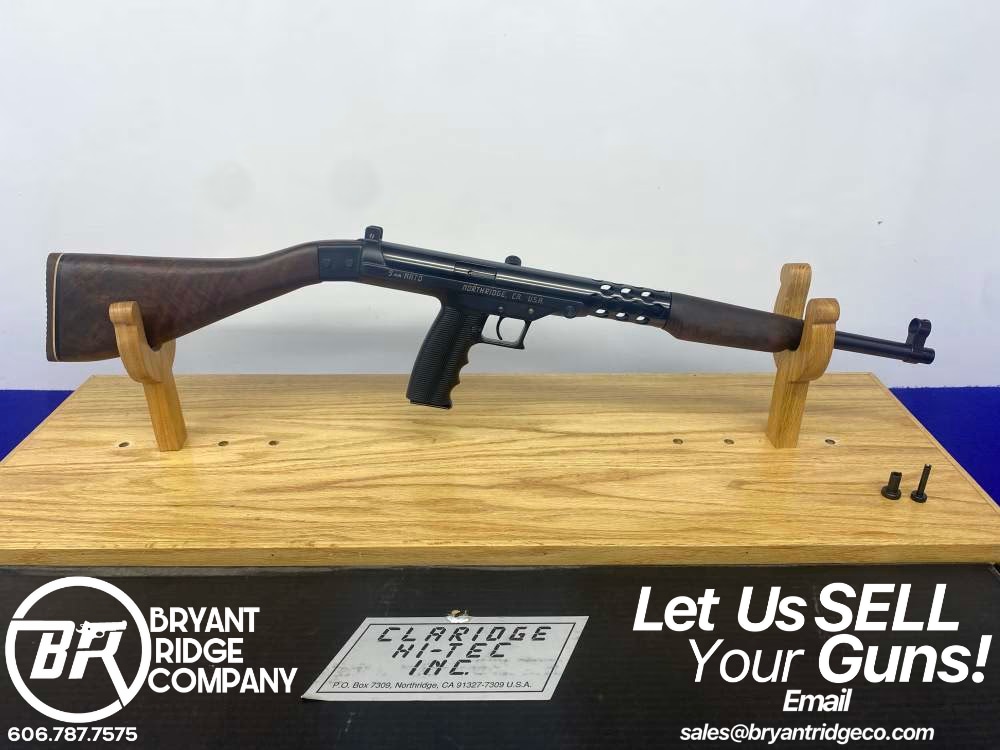 Claridge Hi-Tec C-9 9mm NATO *RARE MODEL WITH WOOD FURNITURE* NOS ...