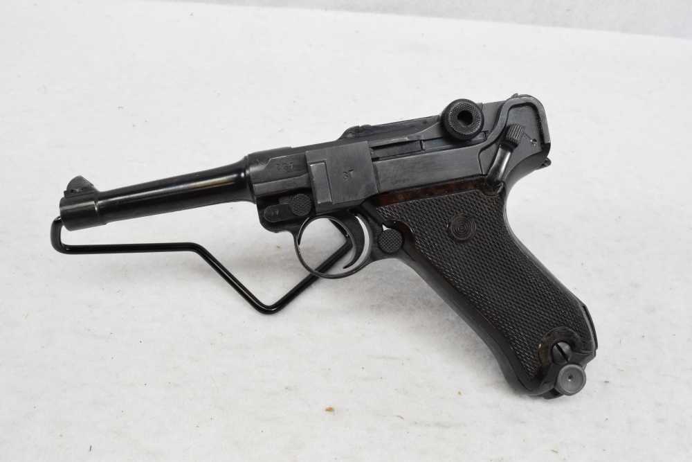 German P08 VOPO Luger Refinished W/ Two Mags & Holster - Semi Auto Pistols at GunBroker.com ...