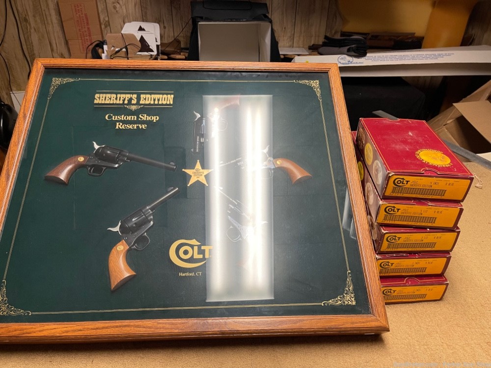 Colt Sheriff's Edition Colt Custom Shop Reserve 5 Gun Set New 1987 ...
