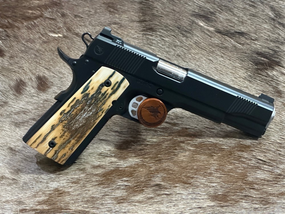 NEW NIGHTHAWK CUSTOM GRP GOV'T 1911 45 ACP W/ MAMMOTH IVORY & WOOD ...