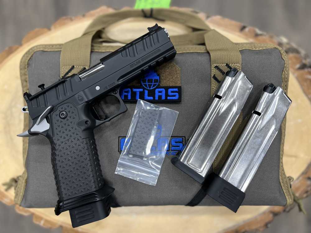 ATLAS APOLLO V2 HC1911 TWO-TONE DLC MEDIUM FLAT BLACK PORTED 4.6" BBL ...