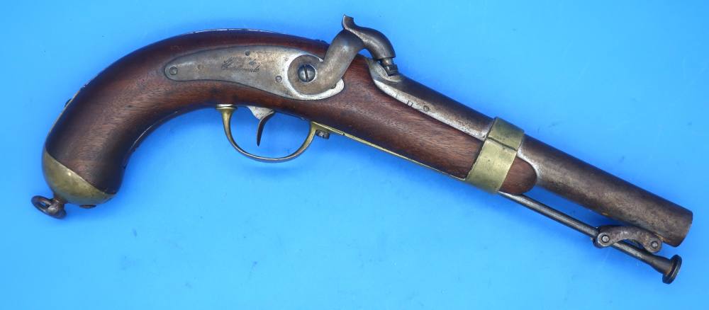French Navy Model 1837 Chatellerault Percussion Pistol - Curios ...