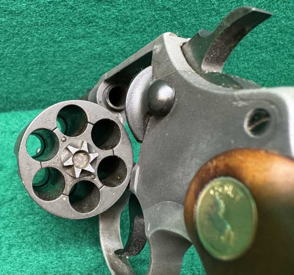 Colt Agent 38 SPL 1983 Parkerized Finish Wood Medallion Grips 2" BBL 6 ...