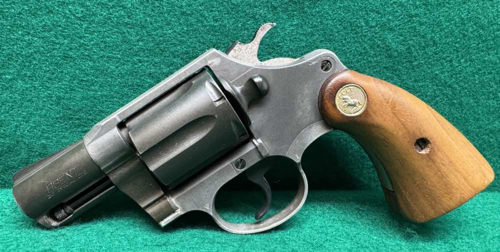 Colt Agent 38 SPL 1983 Parkerized Finish Wood Medallion Grips 2" BBL 6 ...
