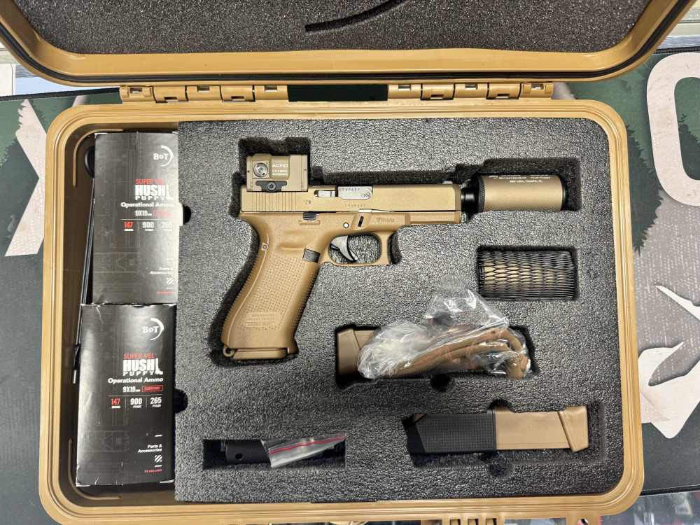 B&T GLOCK 19X HUSH PUPPY W/ AIMPOINT ACRO - Suppressed Firearms at ...