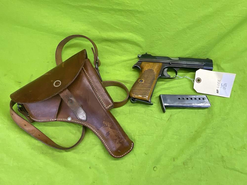 Sig Sauer P210 Swiss Army P49 9MM Semi Auto Military Pistol Holster Rig ...