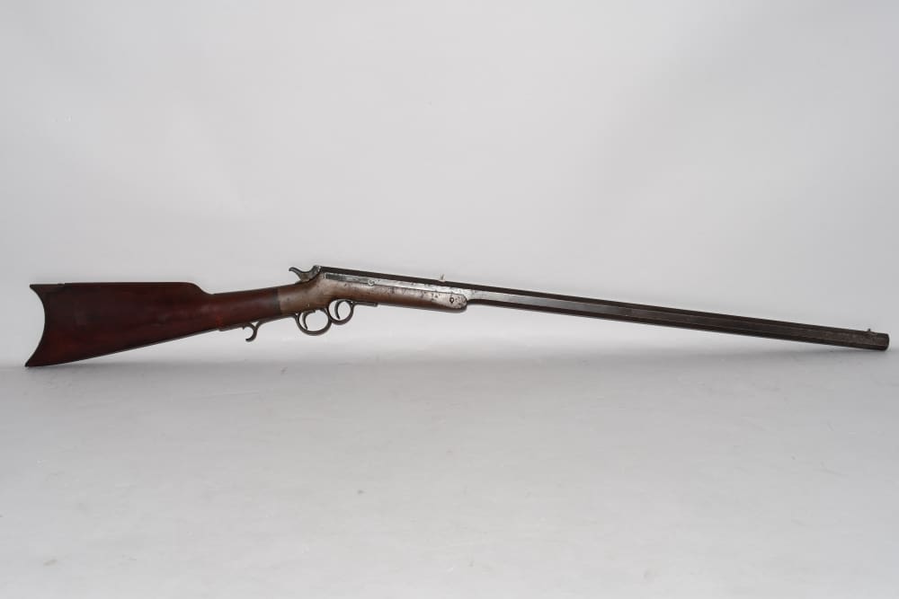 Antique Frank Wesson Double Trigger Single Shot Sporting Rifle 44 ...