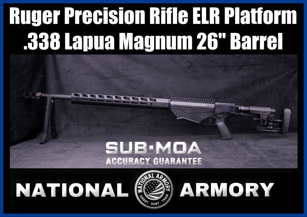 Ruger Precision Rifle .338 Lapua 26" Barrel Folding Stock ELR Platform ...