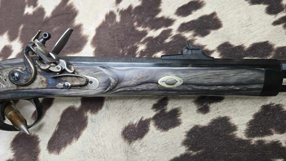 TRADITIONS BUCKSKINNER LAMINATE GREY STOCK 50CAL FINTLOCK CARBINE DEER ...