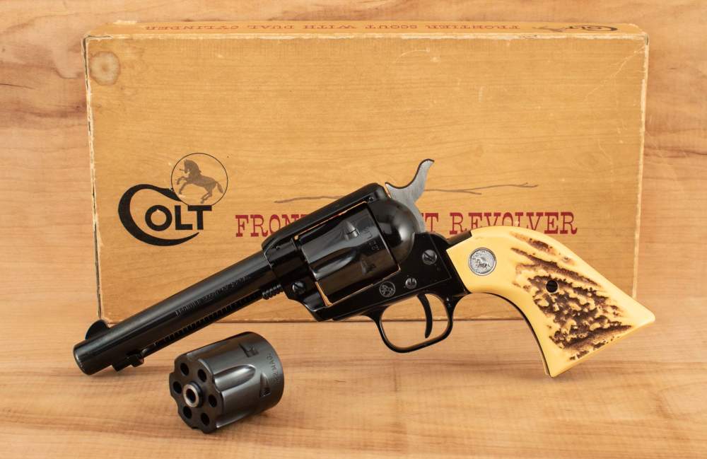 Colt Frontier Scout ‘62 .22LR/.22MAG – 99%, BOX, 2 CYLINDERS ...