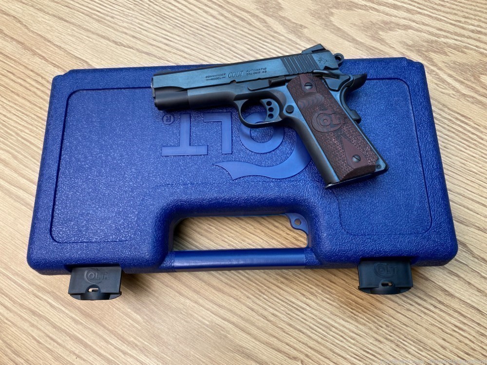 Colt 1911 Combat Commander 45ACP 4.25" Blued - Semi Auto Pistols at ...