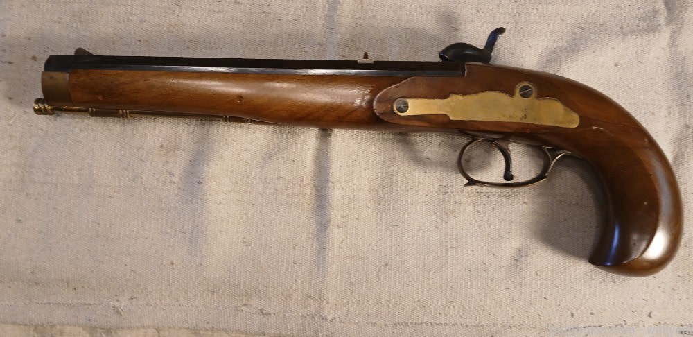 Italian Kentucky Style Black Powder Pistol Engraved Octagon Barrel ...