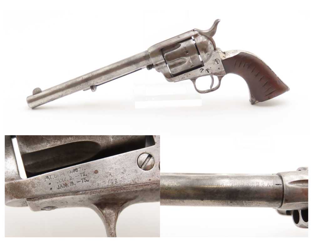 ELLIS MERCANTILE SAA COLT .44 Antique SINGLE ACTION ARMY Revolver Made ...