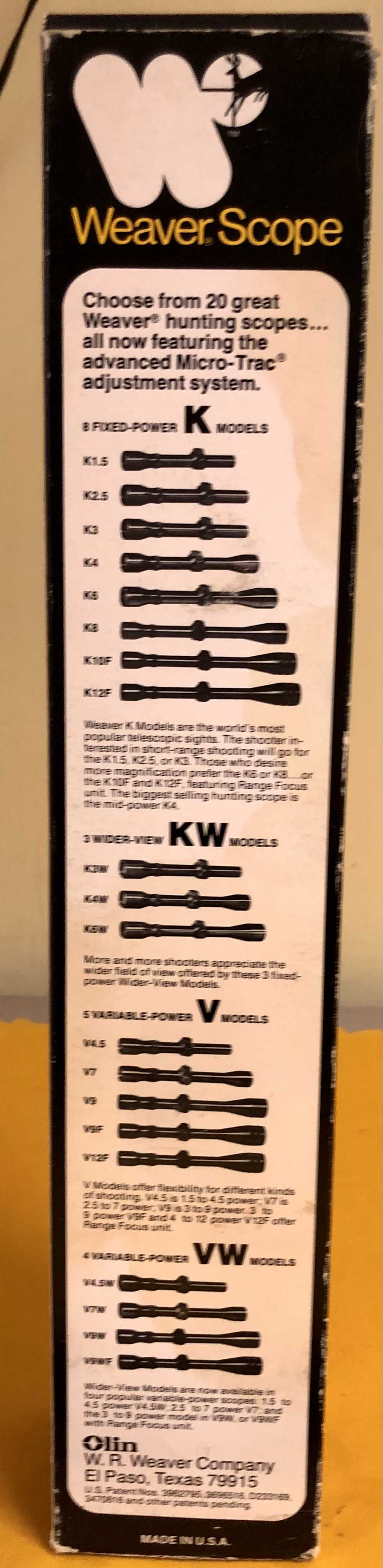 Weaver V7 / Micro-trac Scope - Scopes at GunBroker.com : 1126384738