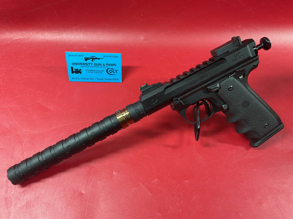 LNIB Volquartsen Mini Mamba .22 LR 3.5" Pistol & New Q Erector 22 Black ...