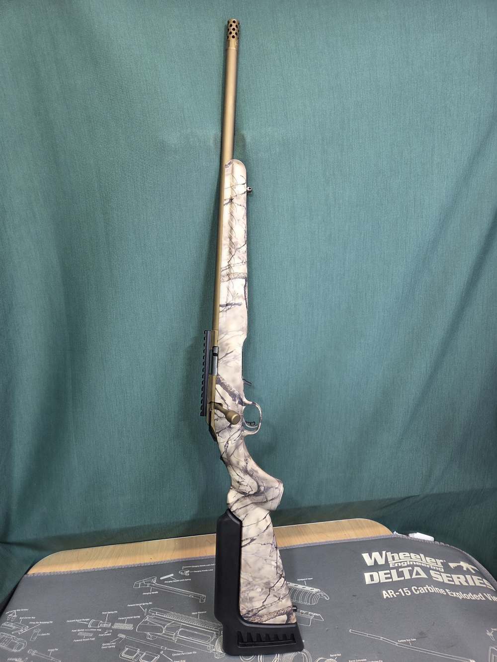 Ruger American 22 WMR Bolt Action Rifle Go Wild Camo - Bolt Action ...