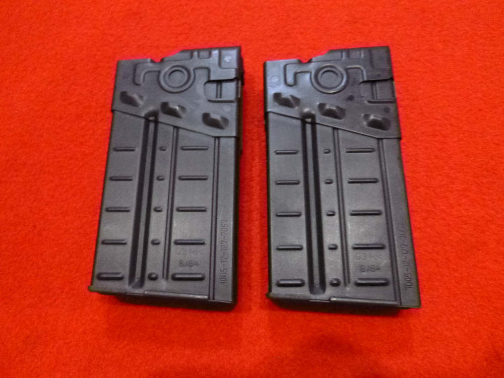 Set of 2 HK G3 / 91 20 Rd Magazines Aluminum MFG 6/64 Military Surplus ...