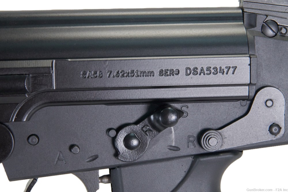 DS Arms SA58 FAL, Early Model FALO, Heavy Barrel, 7.62x51, Walnut ...