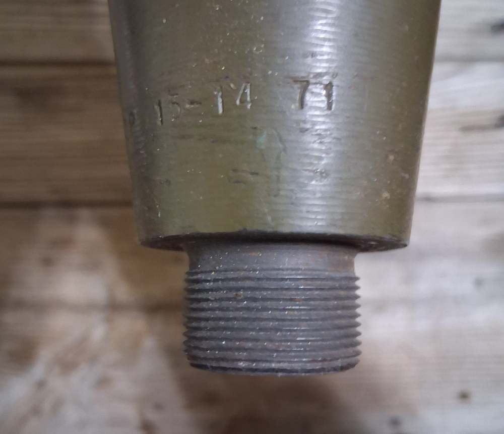 Original inert 1971 81mm mortar round shell HE high explosive - WWI ...