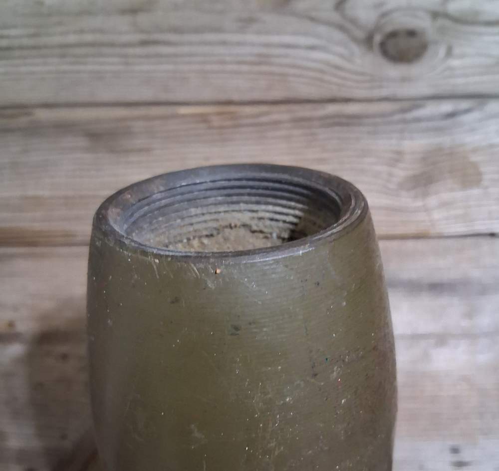 Original inert 1971 81mm mortar round shell HE high explosive - WWI ...