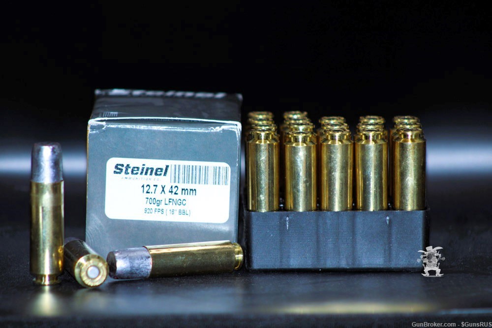 12.7x42mm 50 Beowulf MoNsTeR Omega EXtrEmE 700 GRAIN Solid Lead Ammo 20 ...