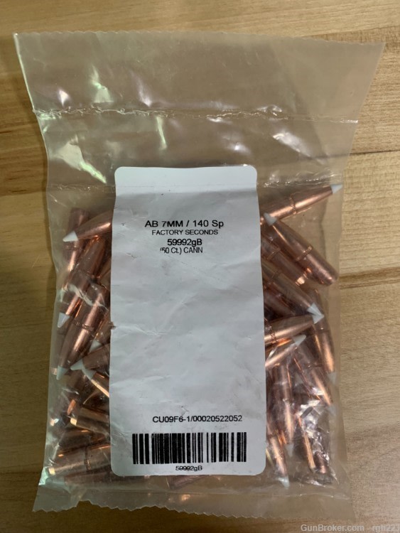 Nosler 140 gr 7mm Accubond bullets 50ct package - Reloading Bullets at ...
