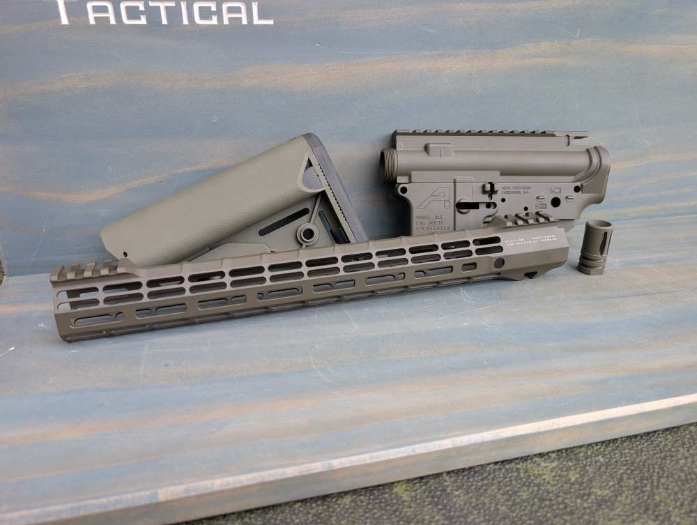 AR15 Aero OD Green Build Set Upper Lower Handguard Stock and A2 - AR ...