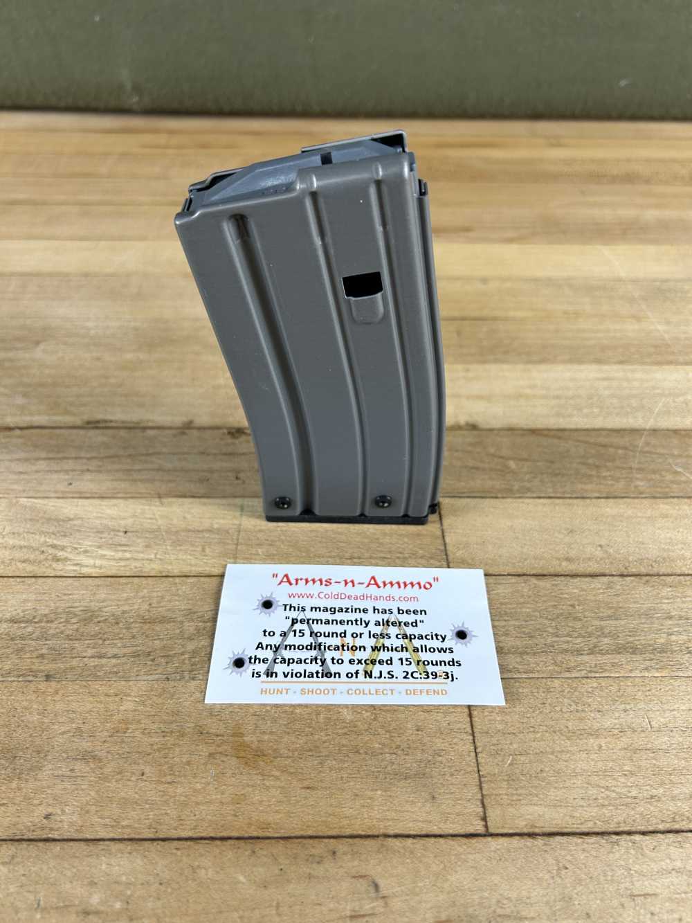 AR-15 M16 15 Round Aluminum Mag Low Capacity Compliant Rifle Magazine ...
