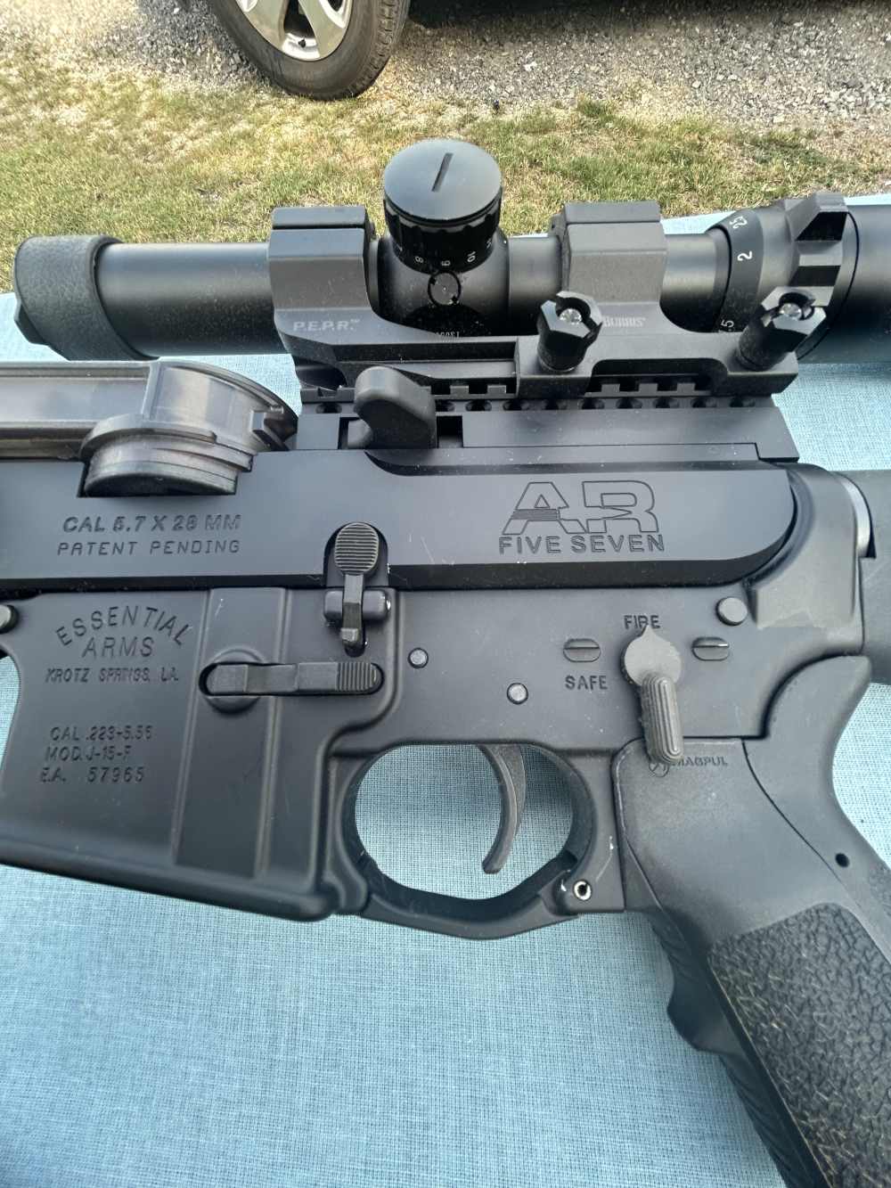 AR 5.7x28, FN Herstel, with a Millet Scope, light, Laser, and other ...