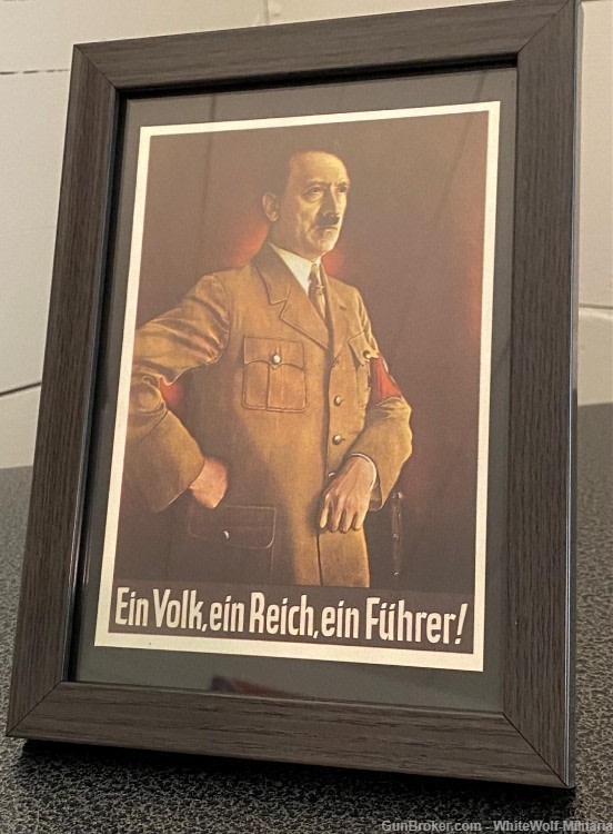 WW2 German NSDAP ADOLF HITL. Framed Color Postcard Mint Repro. - WWI ...